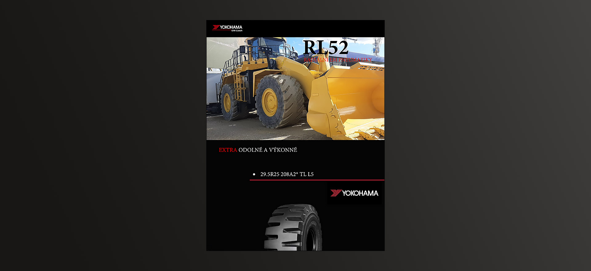 Product leaflet YOKOHAMA RL52 - JAPAN TYRES OTR Czech